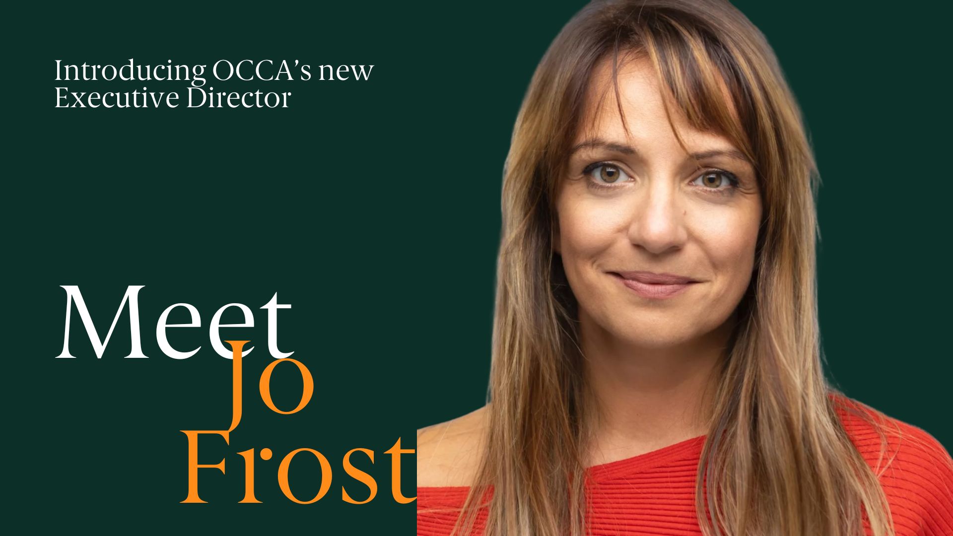 Introducing OCCA’s new Executive Director, Jo Frost • OCCA The Oxford ...